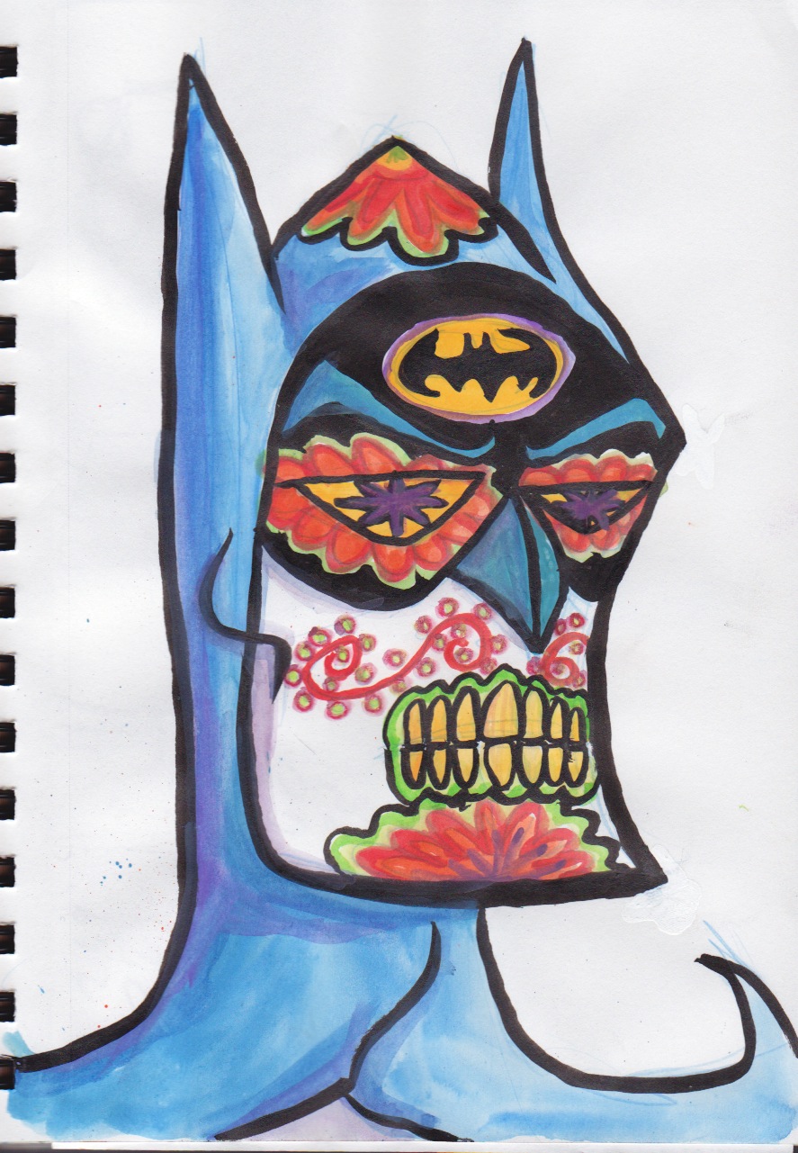 DAMON O'KEEFE: Sci Fi Burlesque and Day of the Dead Batman Designs
