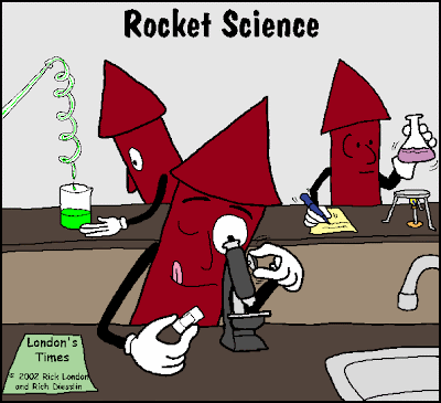 Londons Times OffBeat Cartoons: Rocket Science Science Cartoon