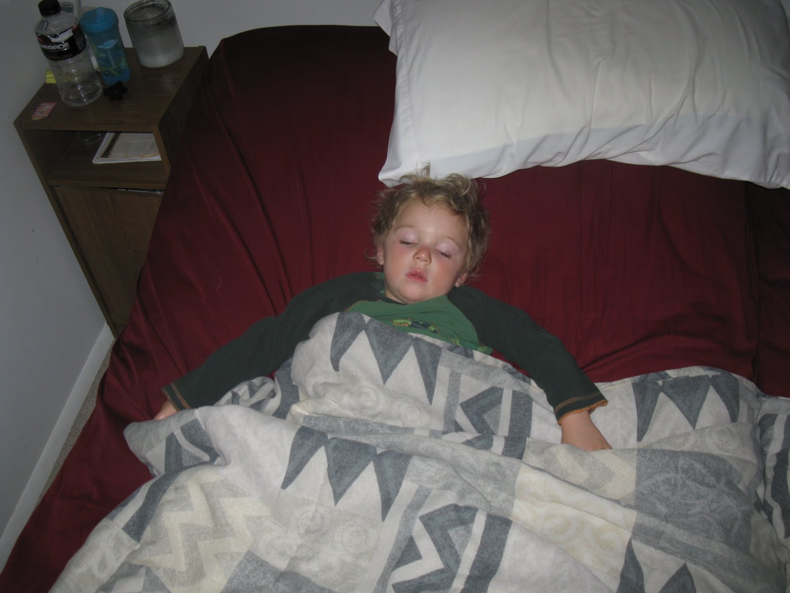 Dobb Family Blog: Strange Sleeping Spots