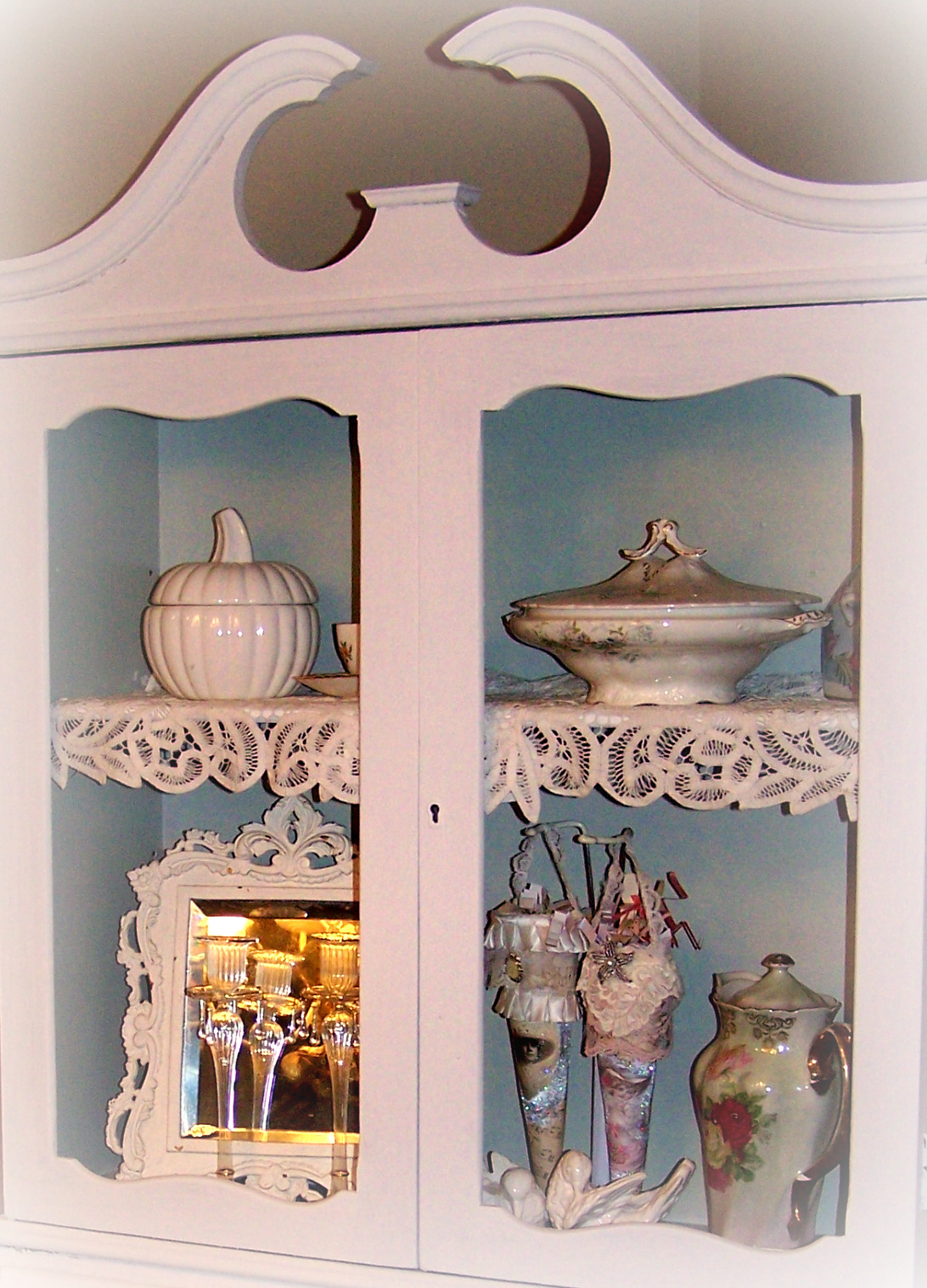 Olivia's Romantic Home: Shabby Chic Cabinet Transformation!