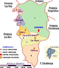 internet: mapa de la Provincia Bolivar