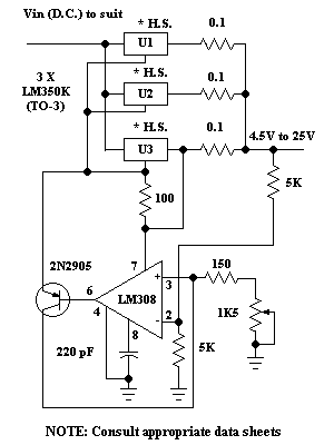 Skema Power Supply Regulator: Skema Power Supply 4,5-25 volt 10 Ampere