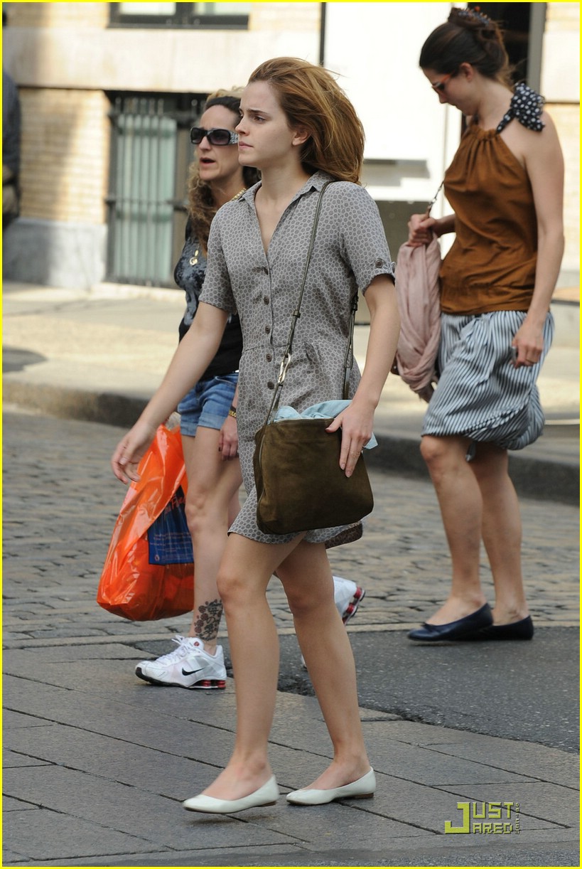 Emma Watson: Emma Watson walking in Soho after leaving Mercer Kitchen ...