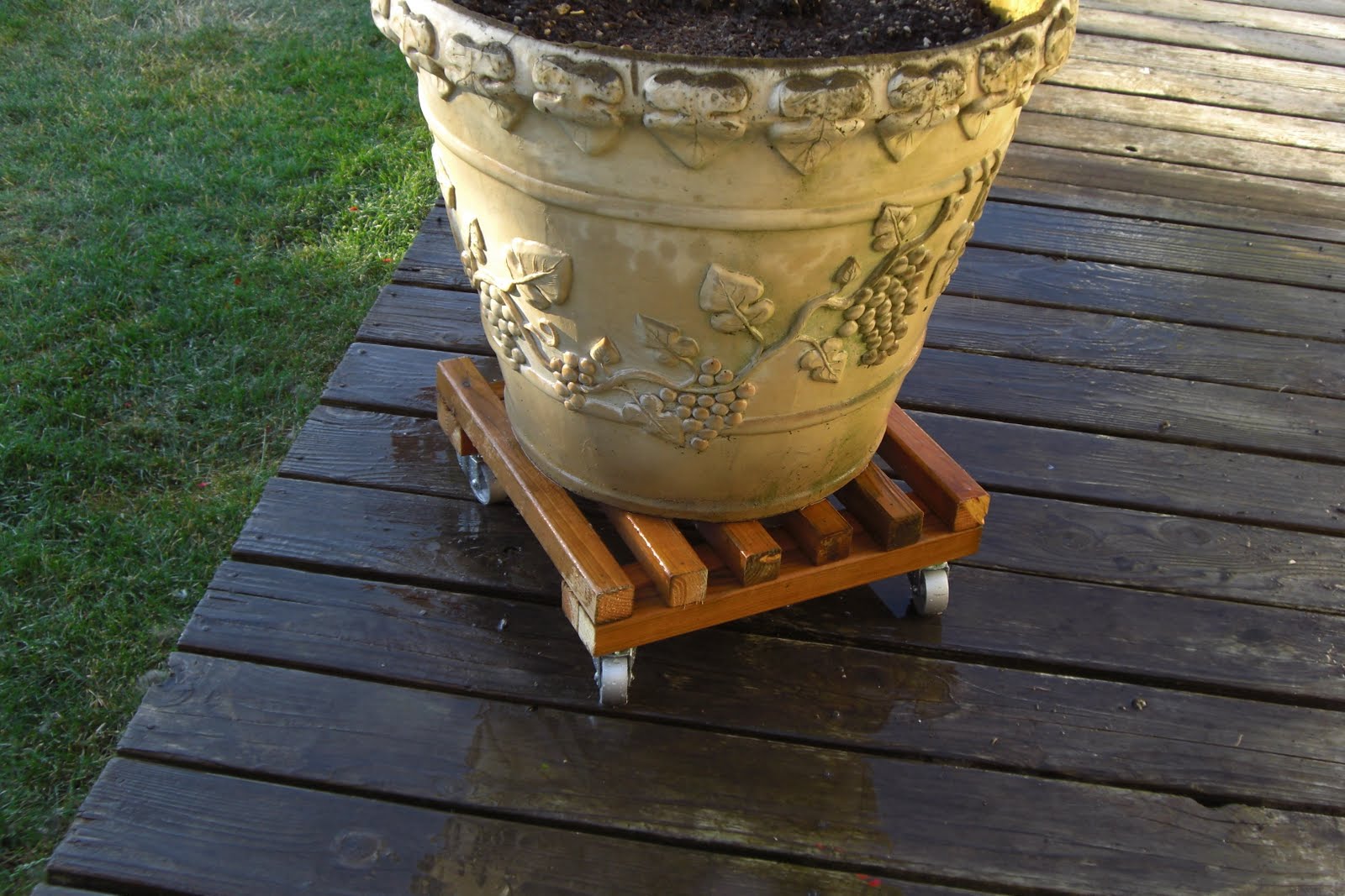 Stephanie Brockway: Rolling Plant Stand tutorial....cheap & easy!