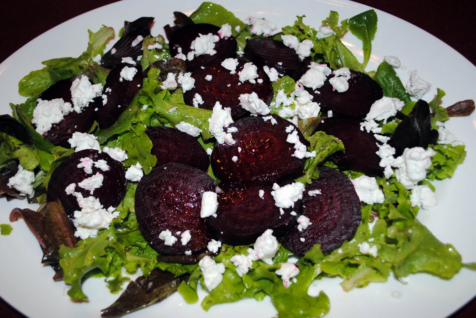 NJ Epicurean: Spring Salad with Roasted Beets, Goat Cheese, and White ...