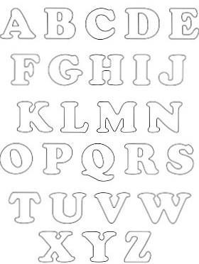 Moldes letras para mural - Imagui