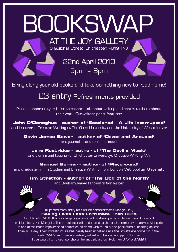 The Joy Gallery: Bookswap Tomorrow Night...