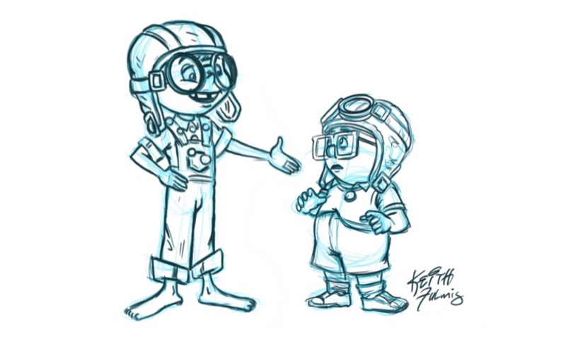 Bebop'n with art: Pixar's Up Ellie and Carl as kids group composition ...