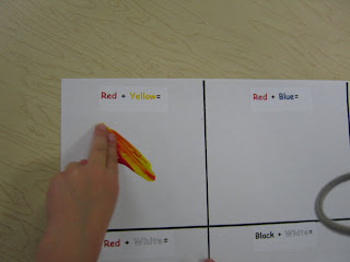 2009-2010 Pre-K "A": COLOR MIXING ACTIVITY