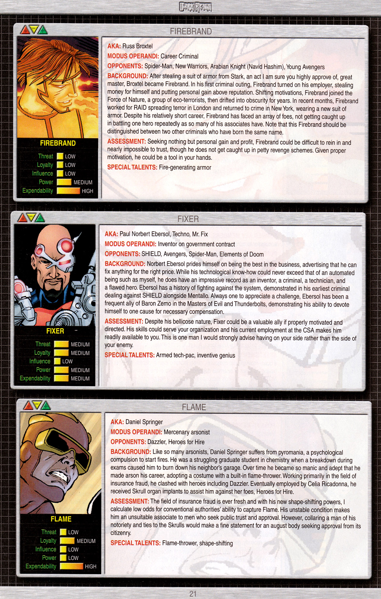 Read online Dark Reign Files comic - Issue # Full