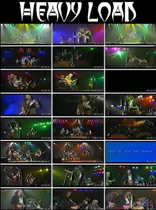 Heavy Load - Live [VHS] (1983) | RARE AND OBSCURE METAL ARCHIVES