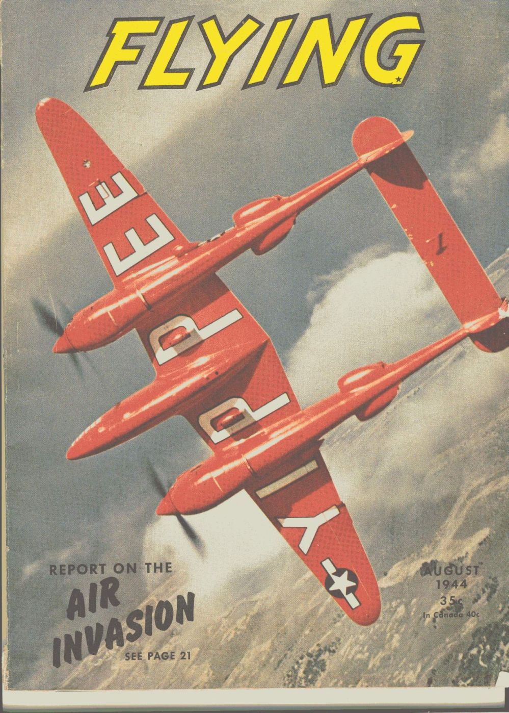 The 5,000th Lightning built, a P-38J-20-LO, 44-23296, was painted ...