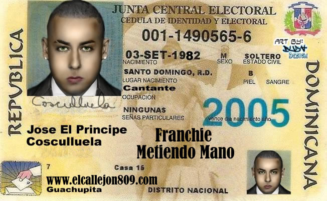 IMAGEN EXCLUSIVA: De La Cedula Dominicana De Cosculluela [FOTO].