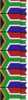 Bead Patterns by Jaycee: Free pattern South African Flag bracelet