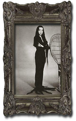 the queen of halloween: MORTICIA ADDAMS, STYLE ICON