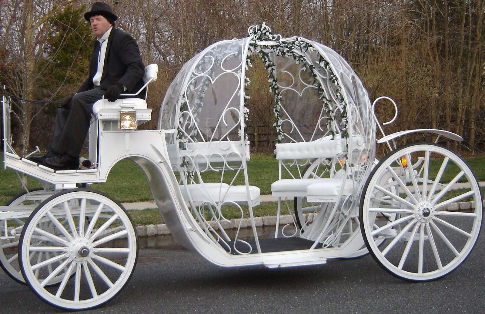 Romantic Horse Drawn Carriages for Wedding