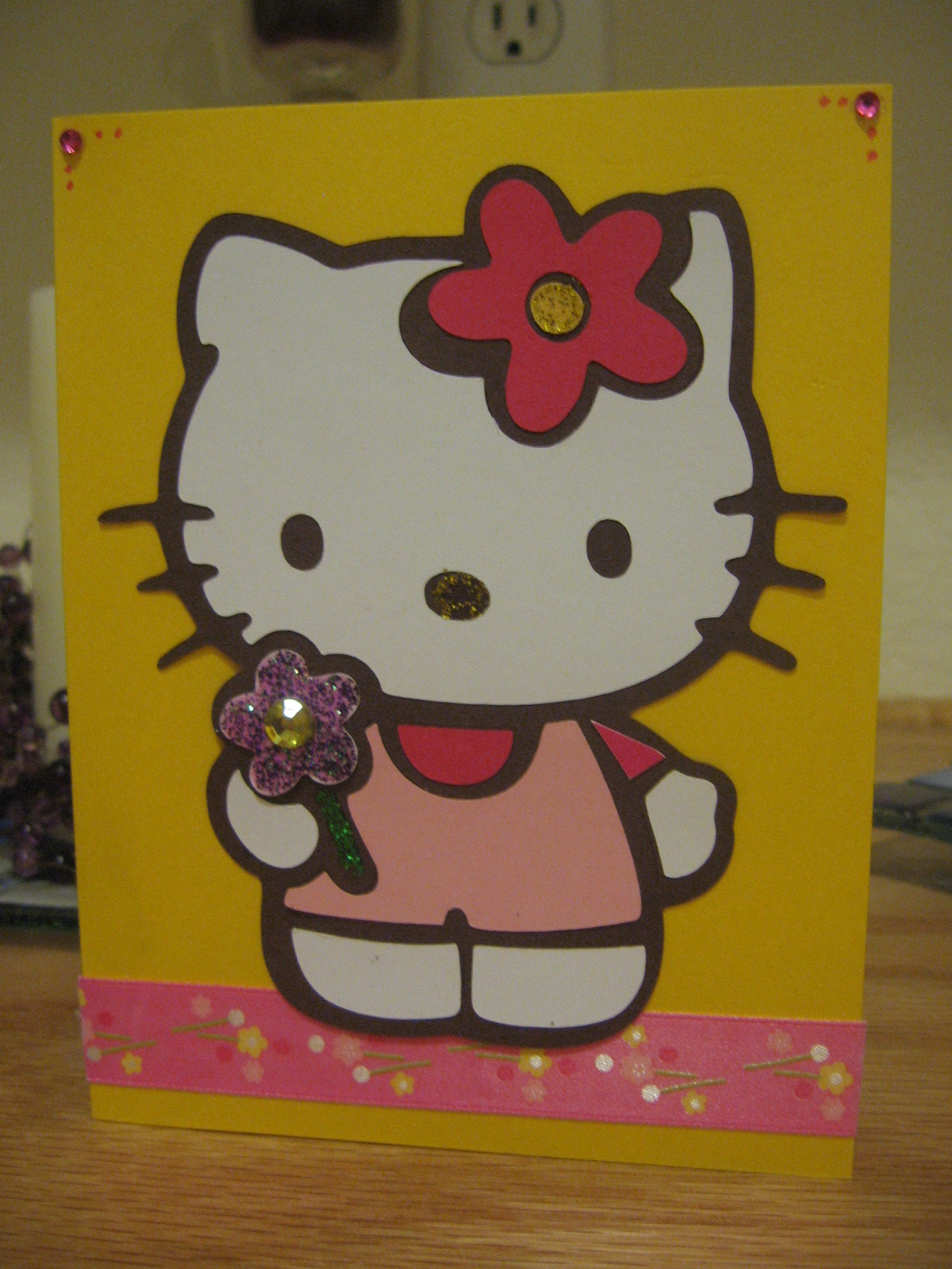 Purple Fox Creates: Hello Kitty Card