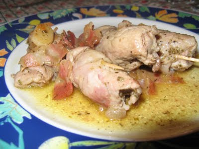Radio Cucina: Involtini con la pancetta Vleesrolletjes met spek