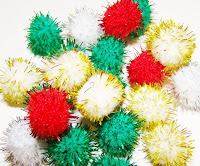 A Bead A Day: Arts & Crafts Week: Sparkly Puff-balls