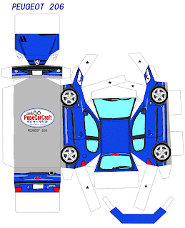 SP. Papel Modelismo: PaperCraft - Peugeot 206
