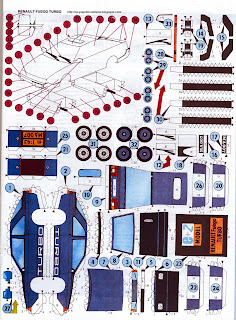 SP. Papel Modelismo: PaperCraft - Renault Fuego Turbo