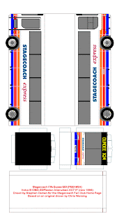 SP. Papel Modelismo: PaperCraft - Ônibus articulado Stagecoach Express