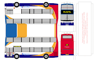 SP. Papel Modelismo: PaperCraft - Ônibus dois andares (Stagecoach ...