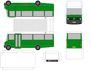 SP. Papel Modelismo: PaperCraft - Micro-onibus