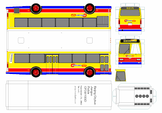 SP. Papel Modelismo: PaperCraft - Beijing City Bus