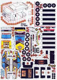 SP. Papel Modelismo: PaperCraft - Renault R11 Turbo