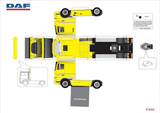 SP. Papel Modelismo: PaperCraft - DAF XF 105