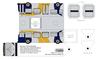 SP. Papel Modelismo: PaperCraft - Hamilton Street Railway Articulated