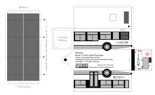 SP. Papel Modelismo: PaperCraft - Nova Bus articulated
