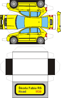 SP. Papel Modelismo: PaperCraft - Škoda Fabia RS