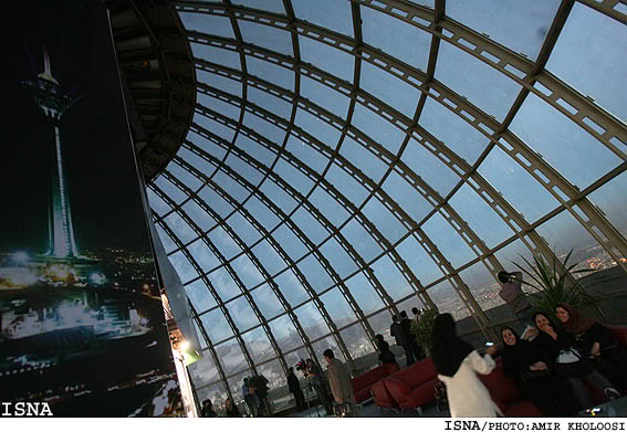 Borje milad, milad tower inside - Blue Image