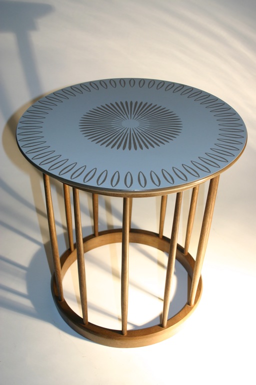 cercis: Drexel Lamp Table by John Van Koert