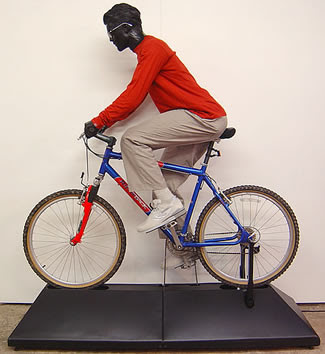 Ride the Machine: Zen Moment-The pedaling mannequin.