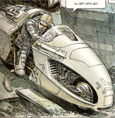 Ride the Machine: Comic art: Juan Gimenez.