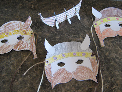 Almost Unschoolers: Viking Craft Fun