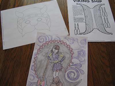 Almost Unschoolers: Viking Craft Fun