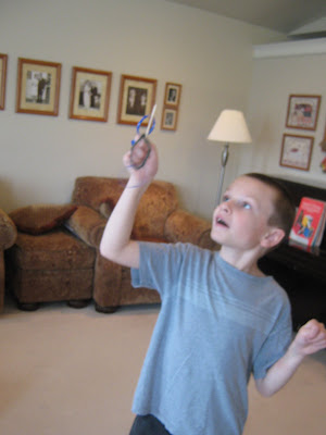 Almost Unschoolers: Milk Ring And Pin - A Thanksgiving Game