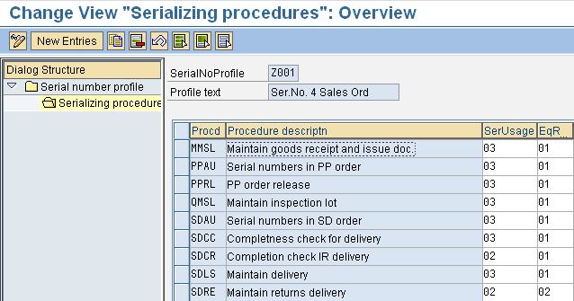 The SAP People: Serial number profile