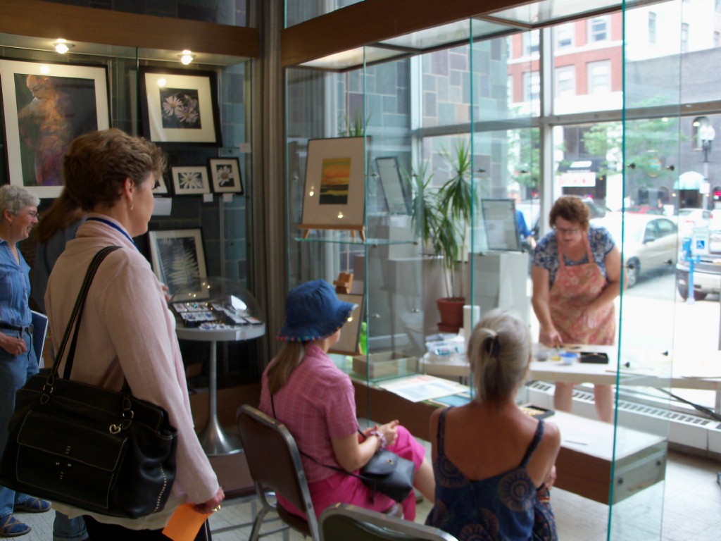 Linda Beeman - Printmaker: Lansing Art Gallery Demonstration