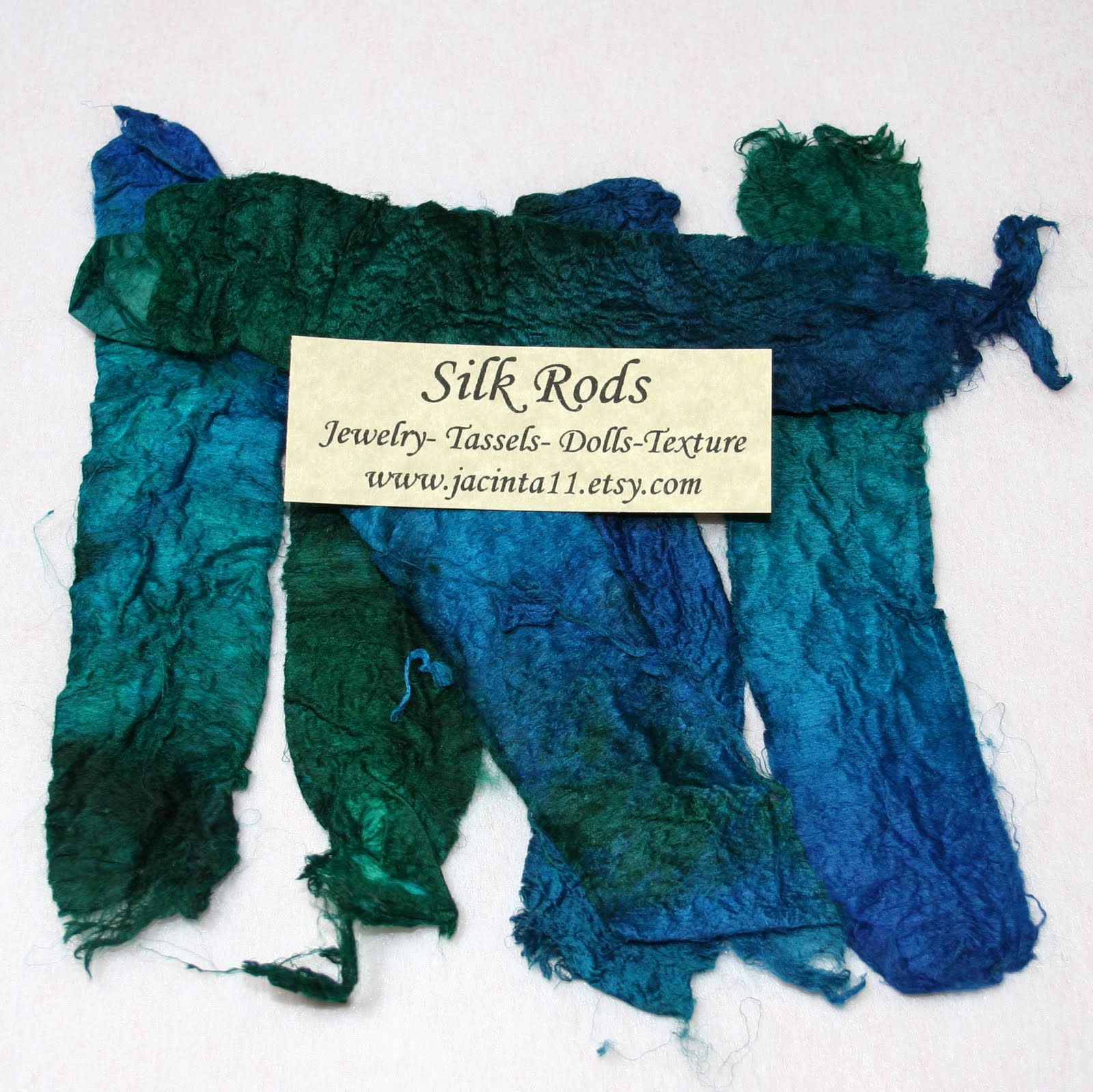 Spiral Dyed Downunder: Silk Carrier Rods