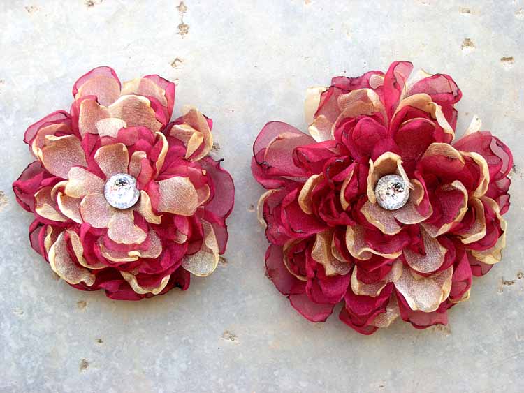 Creative Ruminations: Organza Flower Tutorial -- New Video