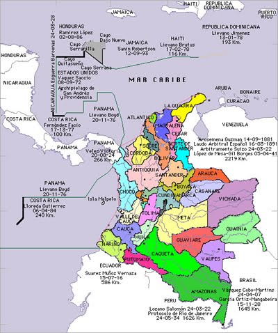 FRONTERAS DE COLOMBIA