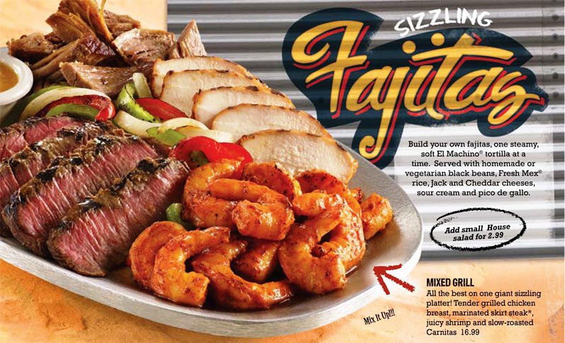 All You Need: Chevys Menu