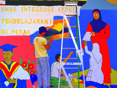 PROGRAM PENDIDIKAN KHAS INTEGRASI: Mural Terbesar PPKI SMK Seri Perak