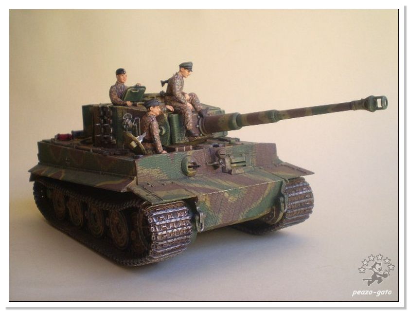 modelismo de peazo-gato: Panzer VI "TIGER I", (SS ABT 102, Normandia)