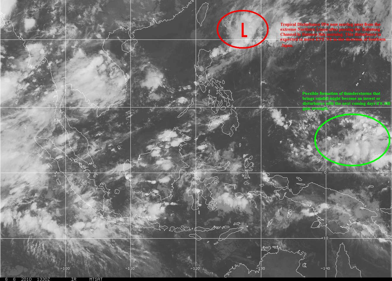 Pacific Tropical Cyclone Monitoring Center: Tropical Disturbance 95w ...